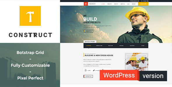 Construct - Construction, Building WordPress Theme - Theme Mezo