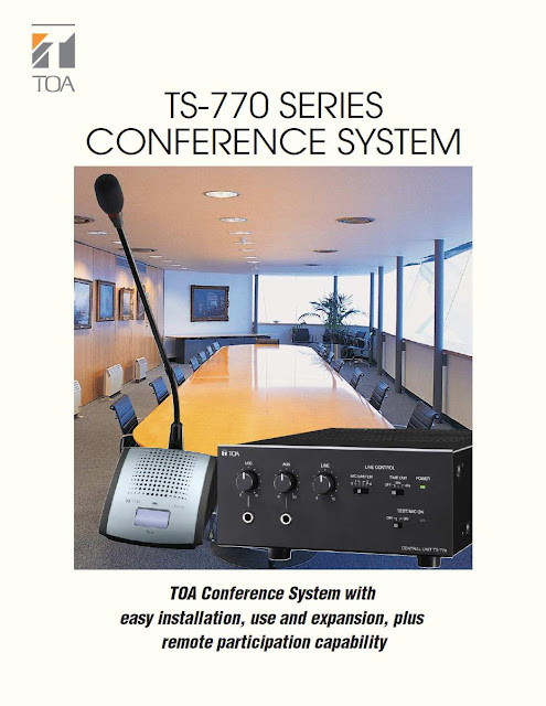JUAL TOA: Brosure Conference System TS-770 series