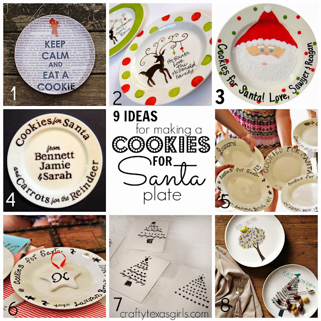 Crafty Texas Girls: DIY "Cookies for Santa Plate"