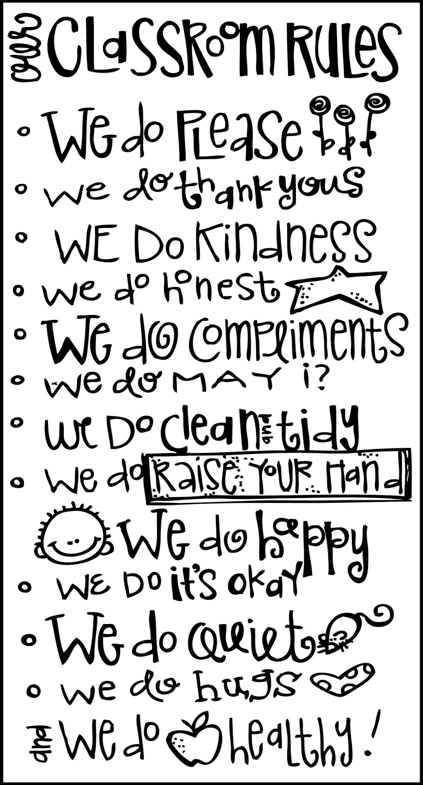 MelonHeadz: Today's freebies Classroom Rules :)