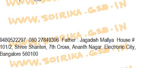 Sachin Mallya | Soirika.GSB.lN