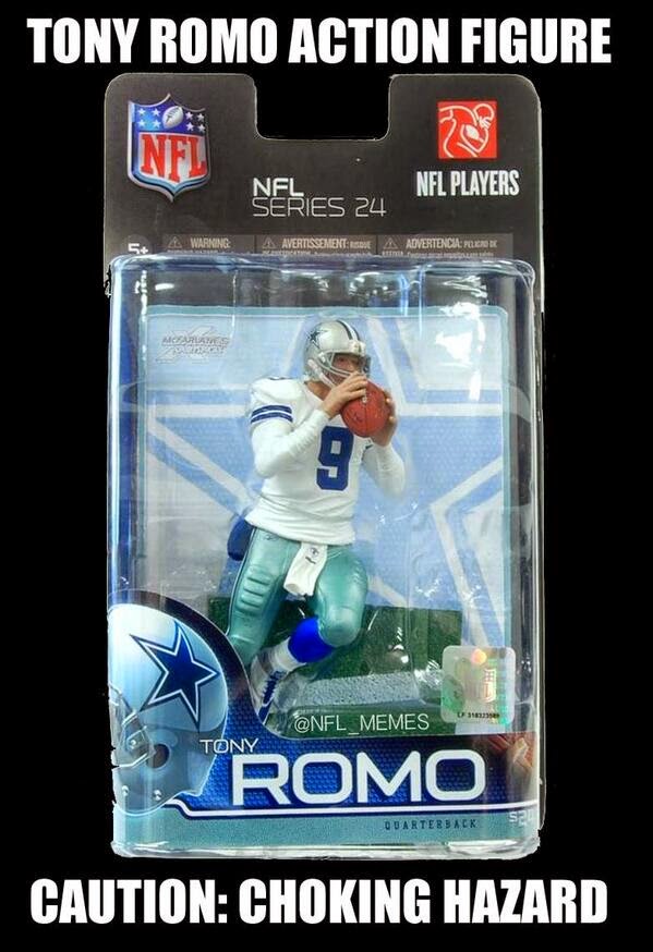 Memes de Internet: tony romo action figure. caution: choking hazard Memes de Internet: tony romo action figure. caution: choking hazard