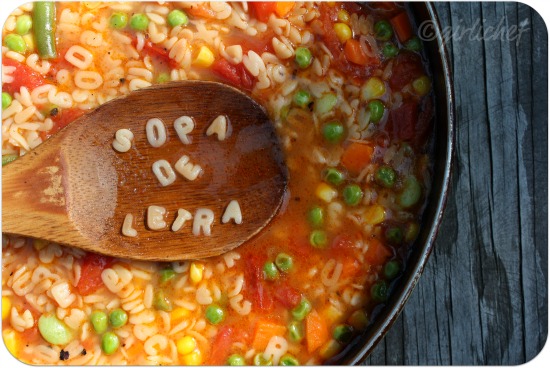 Sopa de Letra (Alphabet Soup) - All Roads Lead to the Kitchen