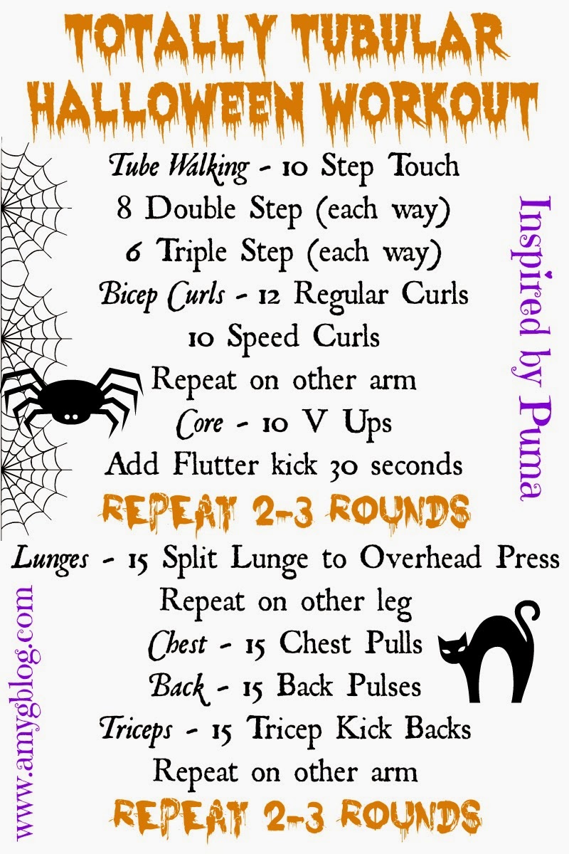 Totally Tubular Puma Inspired Halloween Workout - Amy's Balancing Act