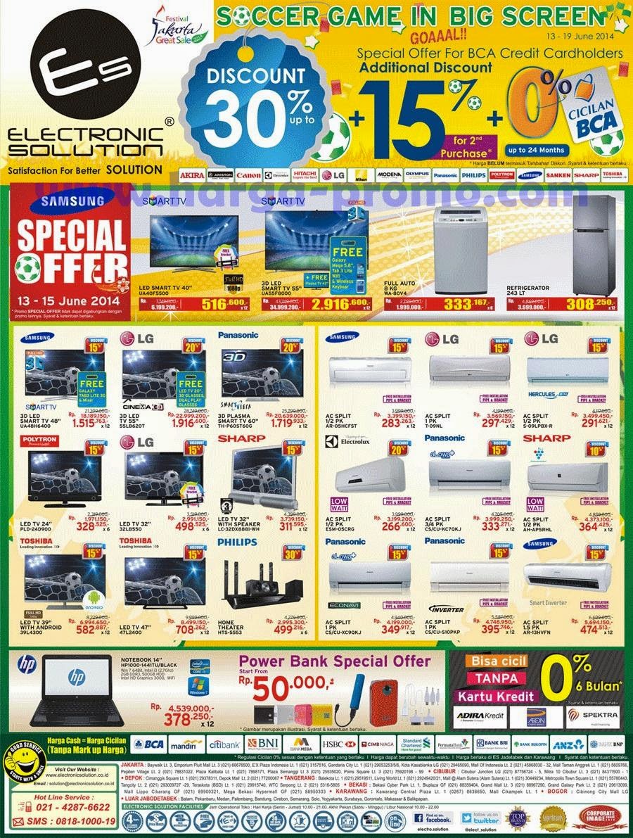 Promo Koran ELECTRONIC SOLUTION Periode 13 - 19 Juni 2014 | promosi katalog