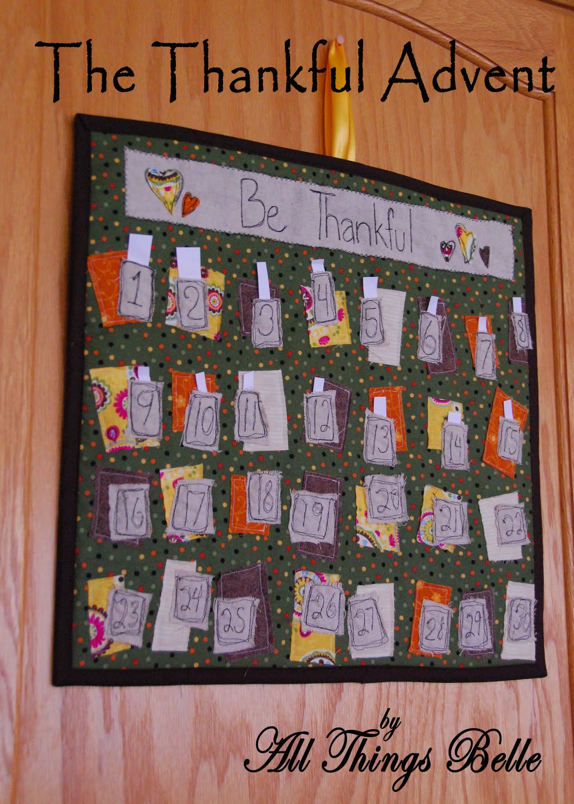 Cornucopia of Creativity: November "Be Thankful" Advent Calendar {All ...