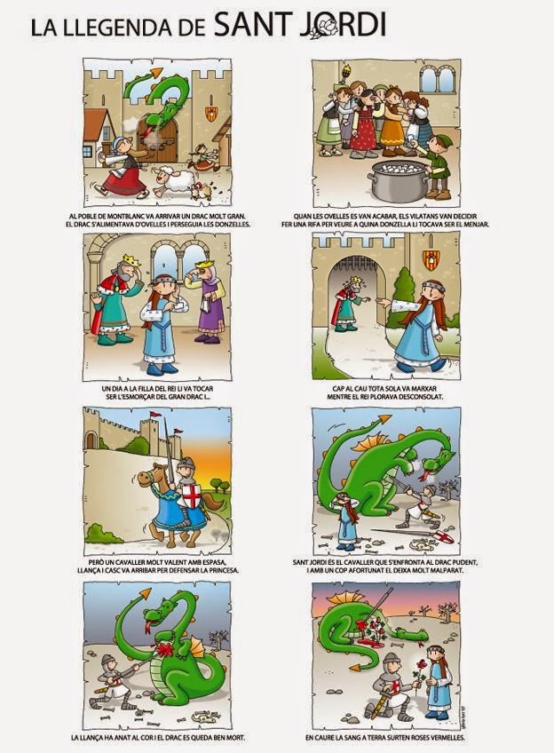 Auca de la llegenda de St. Jordi | Leyenda de sant jordi, Historia de ...