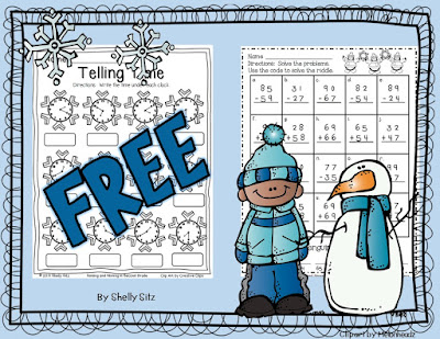 Winter Math Printables - Second Grade Teaching Blog