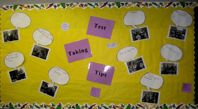 School Counselor Spotlight: Student Created Test Taking Tip Bulletin Board