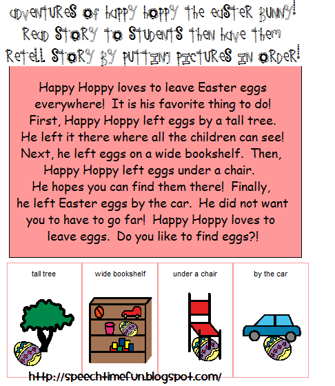 Adventures of Happy Hoppy the Easter Bunny - Speech Time Fun: Speech ...