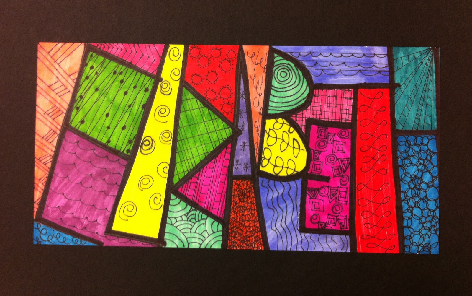 Angela Anderson Art Blog: Name Zentangles - Kid's Art Class