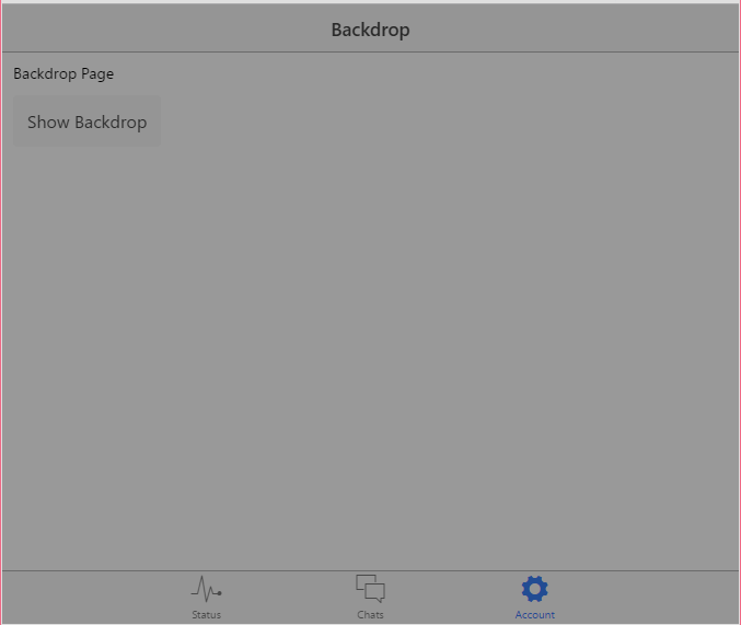 Ionic - Backdrop - Brillian Solution