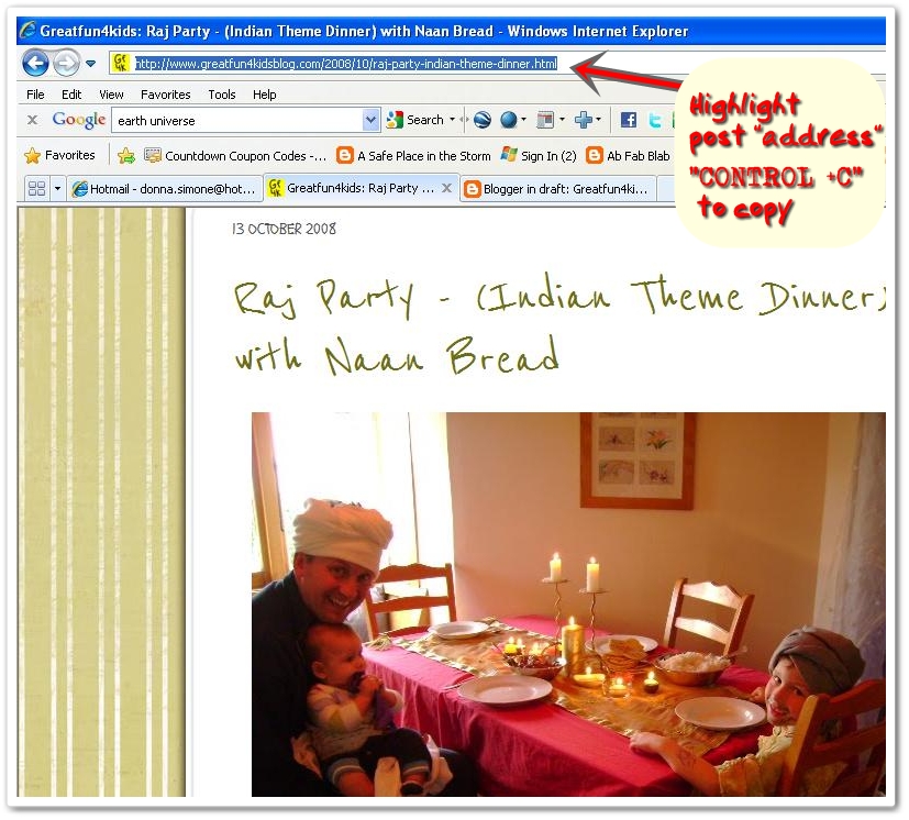 Great Fun etc: Blog Tips: Making Clickable Links (Hyperlinks) Great Fun etc: Blog Tips: Making Clickable Links (Hyperlinks)