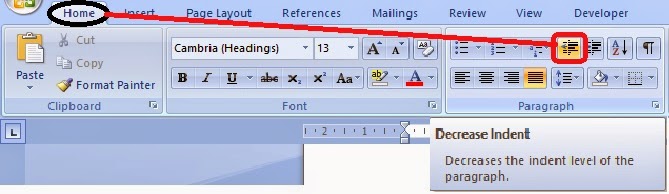 Pondok Microsoft Office: Mengatur Paragrap dengan Increase and Decrease Indent di Microsoft Word ...