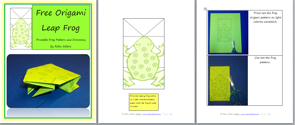 Sweet Tea Classroom: Origami Frog Freebie {Use With Your Frog Units}