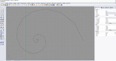 Generative Design Computing: spiral recursion | rhinoscript - python