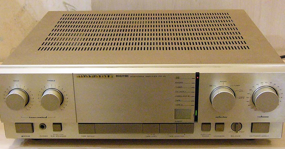 Marantz PM-45 - транзисторный усилитель 1980-х в Московском магазине винтажной аудиотехники ...