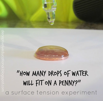 How many drops of water fit on a penny? (A Surface Tension Experiment ...
