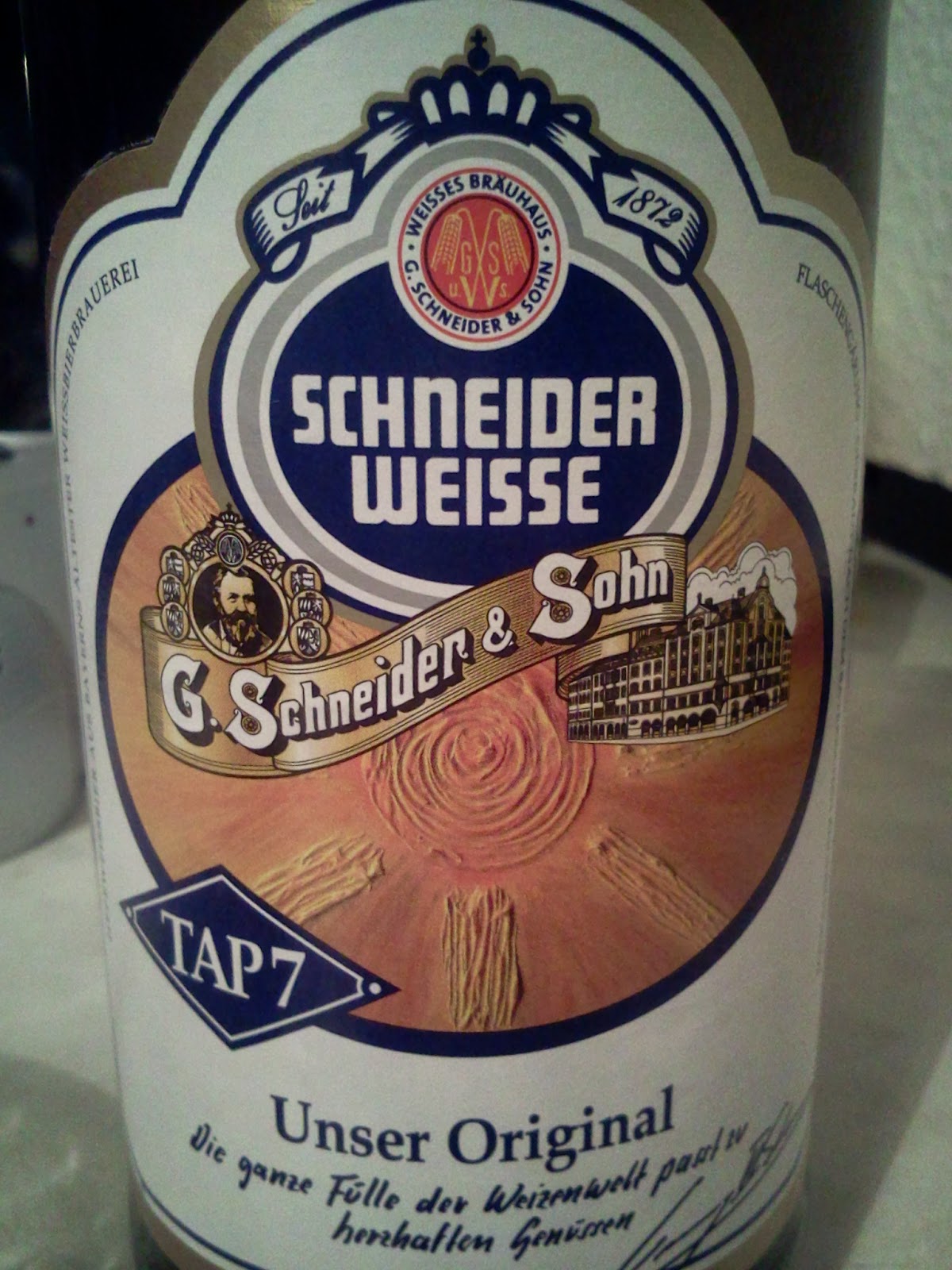 Schneider Weisse Tap 7 Unser Original - Average Guy's Guide to Beer