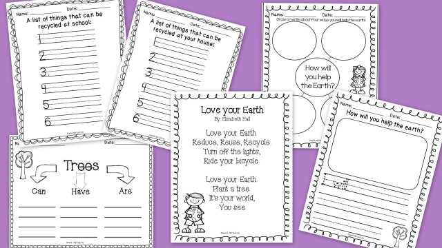 Earth Day Unit..freebie included! - Kickin' It In Kindergarten