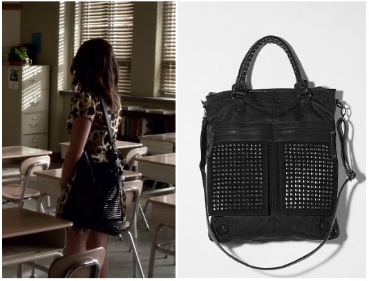 Pretty Little Liars: Season 3 Episode 4 Aria's Black Studded Bag | Shop Your TV