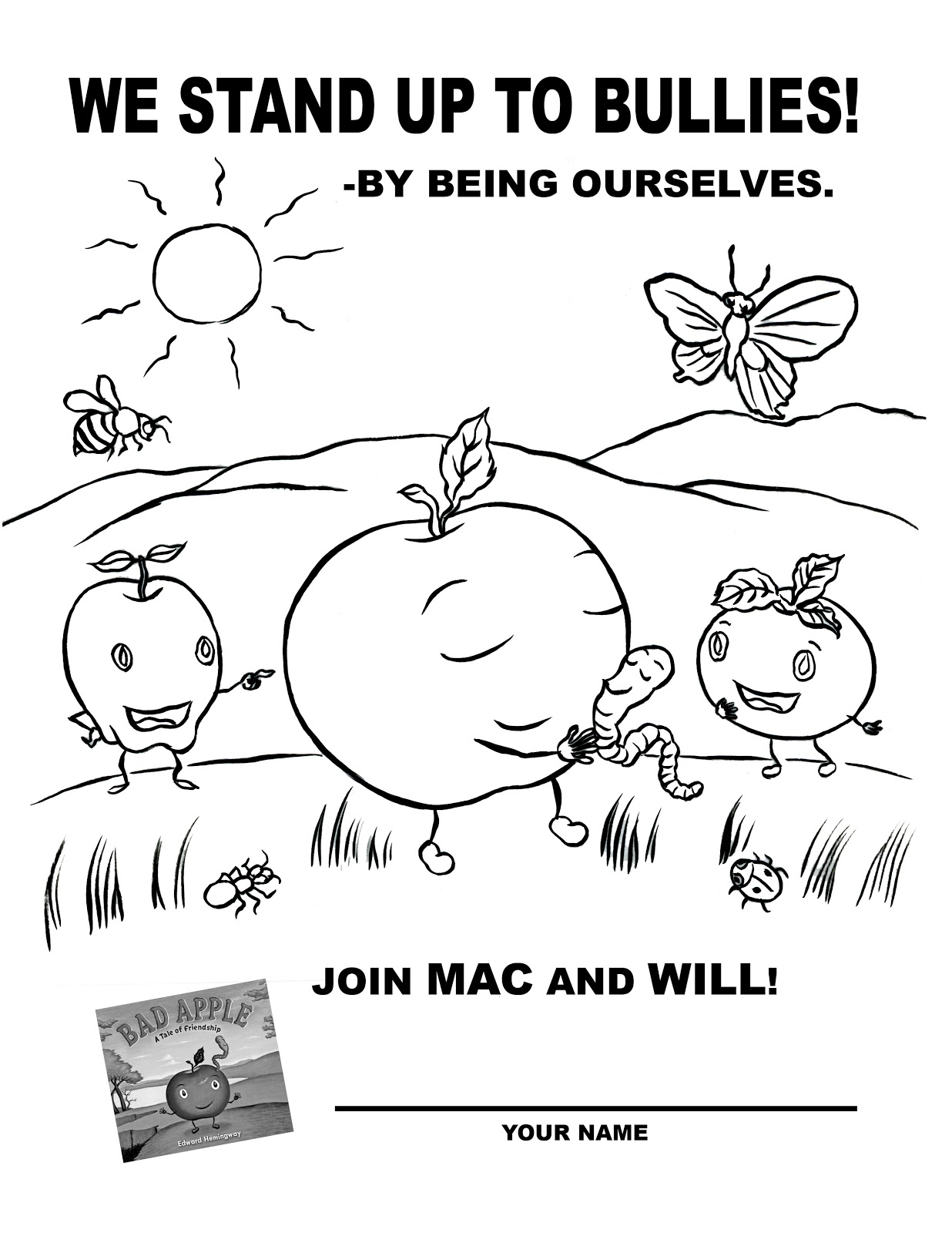 Bullying Awareness Coloring Worksheet Coloring Pages