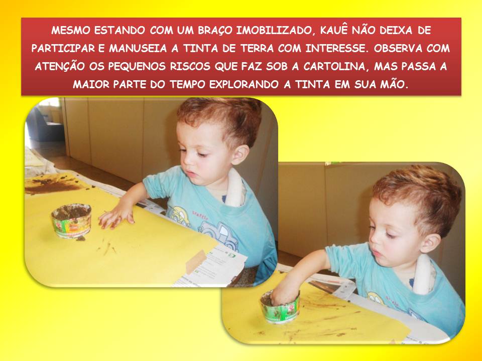 CEI ALEGRIA DE VIVER: BERÇÁRIO II CRIANDO COM TINTA DE TERRA CEI ALEGRIA DE VIVER: BERÇÁRIO II CRIANDO COM TINTA DE TERRA