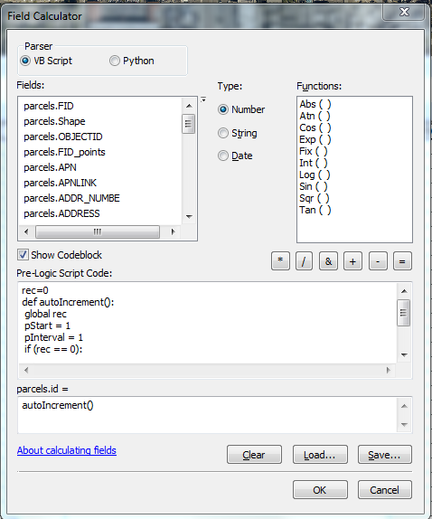 程序员笔记: arcmap field calculator increment number 程序员笔记: arcmap field calculator increment number