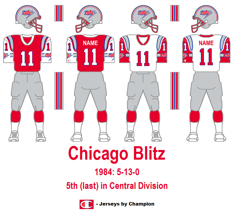 USFL Uniform Database Update Blog: 1984 Chicago Blitz USFL Uniform Database Update Blog: 1984 Chicago Blitz