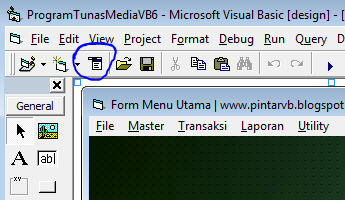 Membuat Menu Editor Pada Form Menu Utama - Pintar VB | Tutorial Visual Basic
