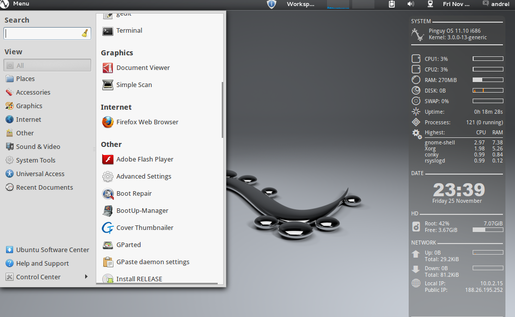 Pinguy OS Mini 11.10 Released ~ Web Upd8: Ubuntu / Linux blog
