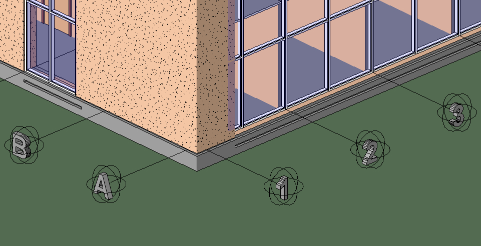 Revit And Its Friends Autodesk Revit Grids On A 3D View revit-and-its-friends-autodesk-revit-grids-on-a-3d-view