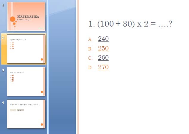Kuis Multiple Choice Menggunakan Power Point dan Macro VBA - Kompasiana.com