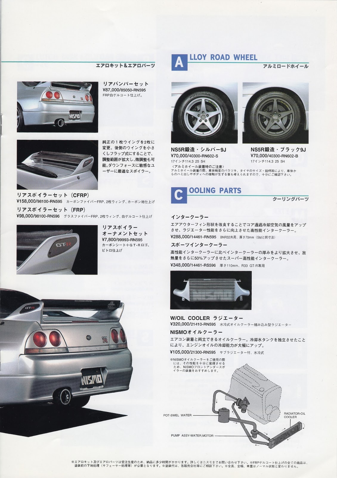 One Man's Lonely Adventures In His R33 Skyline GT-R: NISMO R33 Skyline GT-R Optional Parts ...