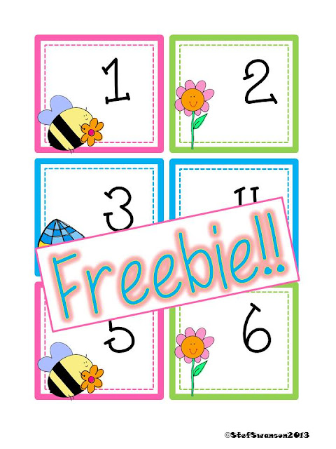 Dream Big Kinders: FREEBIE!! Spring Calendar Cards