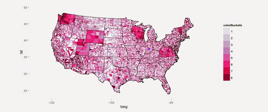Just Like That !!!: R : Plotting Heat-map choropleth on US county level ... Just Like That !!!: R : Plotting Heat-map choropleth on US county level ...