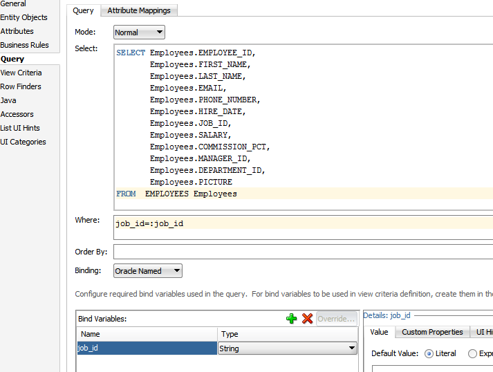 ADF, JDeveloper (jora): ADF - ViewObject i RowSet