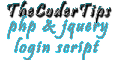 Php tutorial, Login script with Jquery | The Coder Tips: Programming, Business and Technology