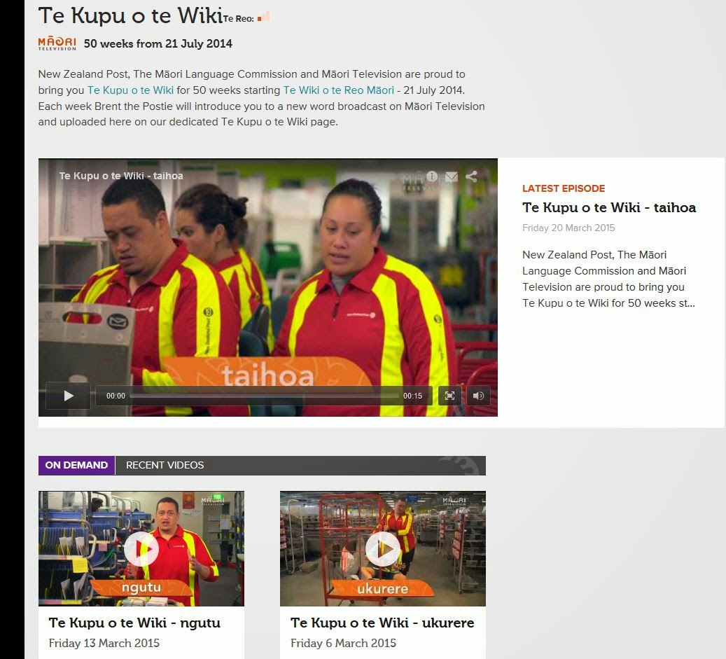 Room 10 Tokoroa Intermediate: Te Kupu O Te Wiki