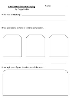 School Happenings: Amelia Bedelia Goes Camping