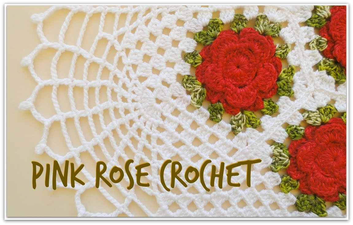 Pink Rose Crochet: Maxi Colar Azul Inverno Crochet Necklace Pink Rose Crochet: Maxi Colar Azul Inverno Crochet Necklace