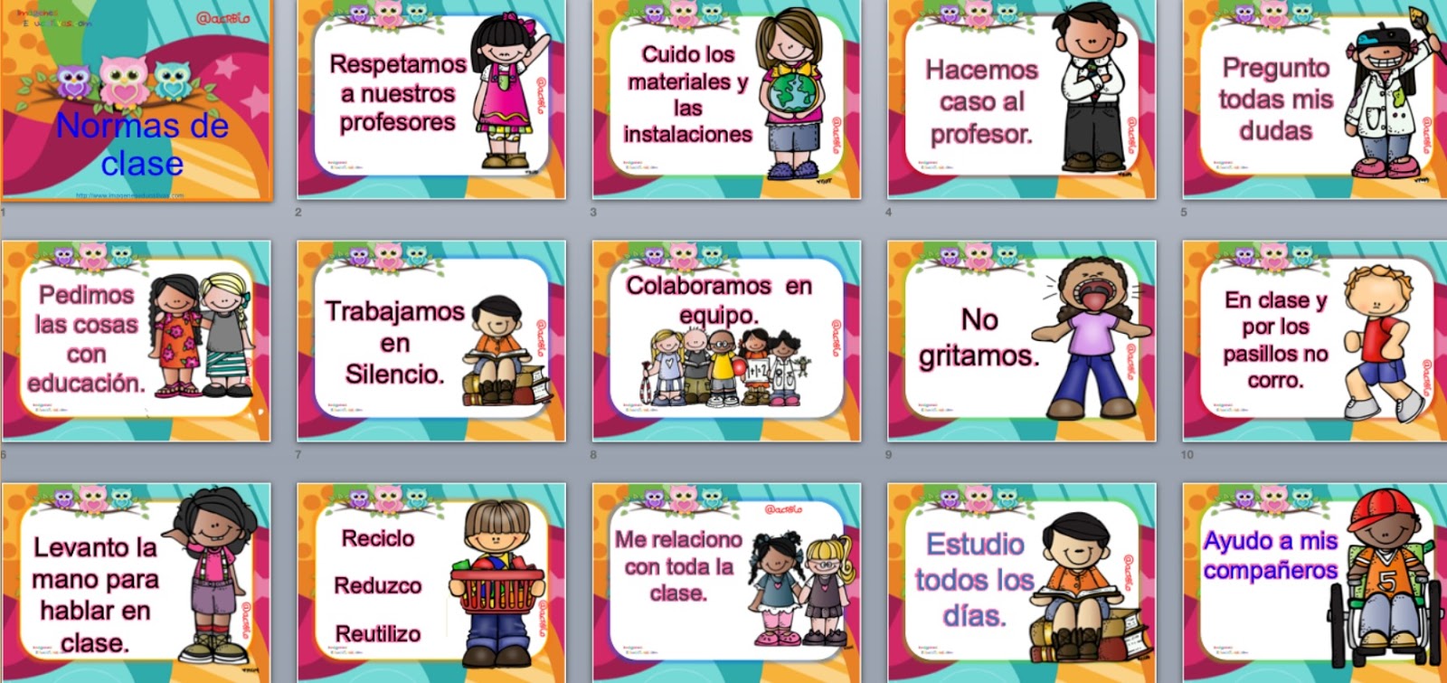 PRIMARIA COLABORANDO: Normas de clase