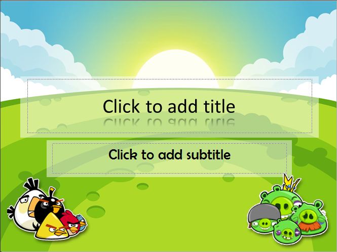 Angry Bird Powerpoint Templates - 4 Presentation