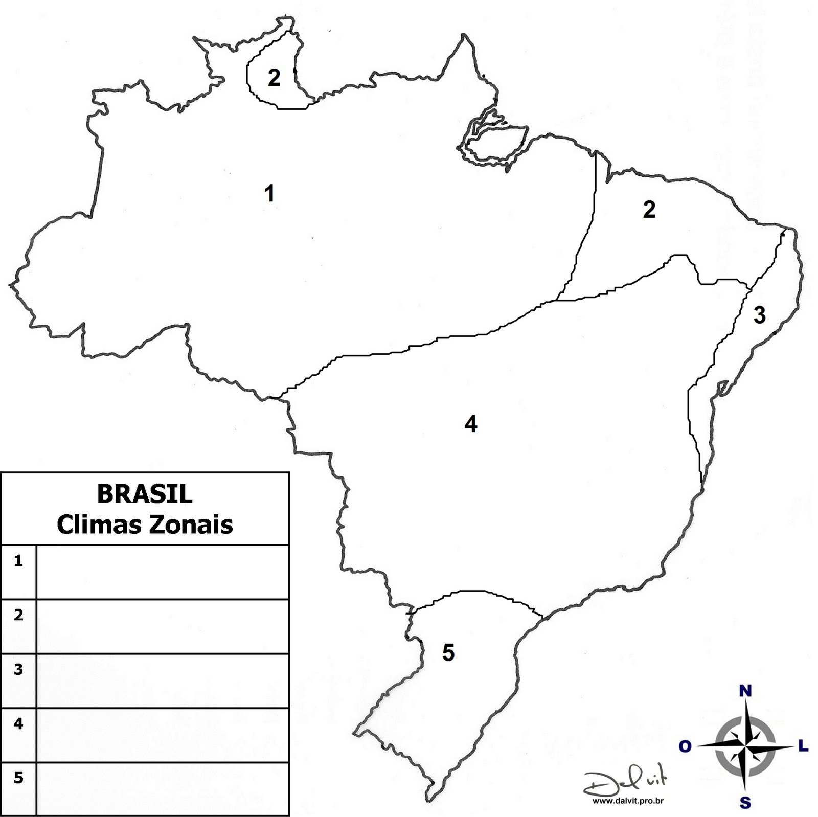 Mapa Climas Do Brasil Para Colorir - FDPLEARN