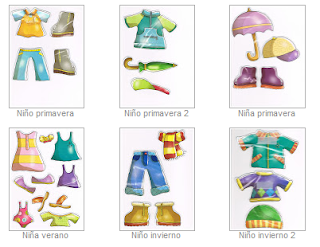 RECURSOS TIC PARA EDUCACIÓN INFANTIL: LAS ESTACIONES Y LA ROPA