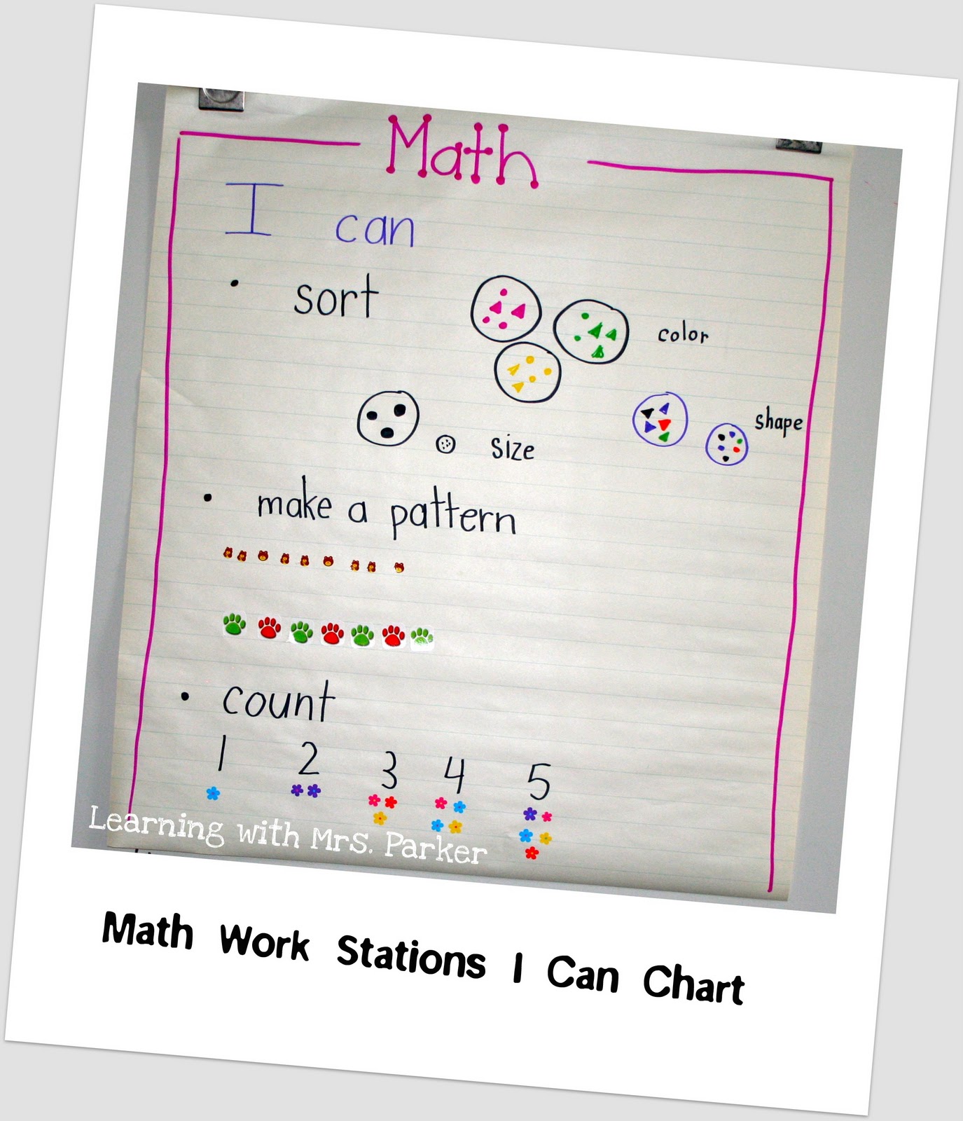 Math Work Stations - Learning With Mrs. Parker