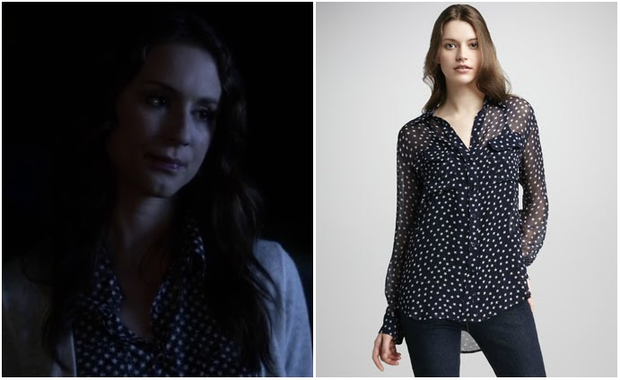 Pretty Little Liars: Season 3 Episode 5 Spencer's Star Print Blouse | Shop Your TV