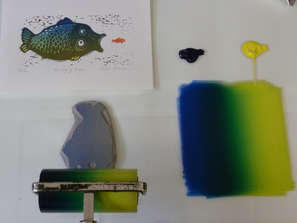 Rainbow Roll Printmaking