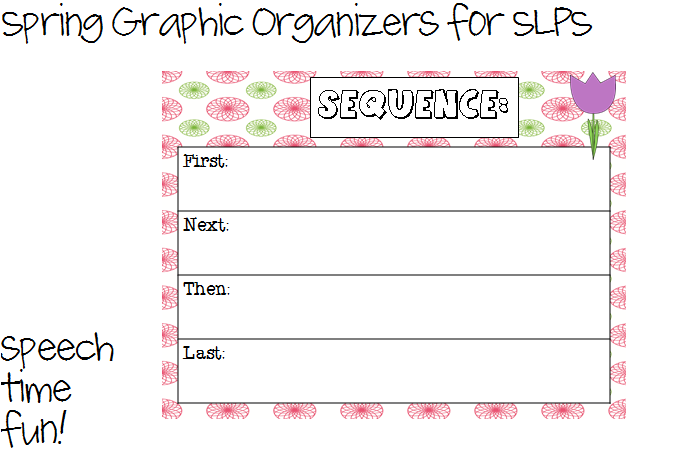 Spring Graphic Organizers for SLPs! - Speech Time Fun: Speech and ...