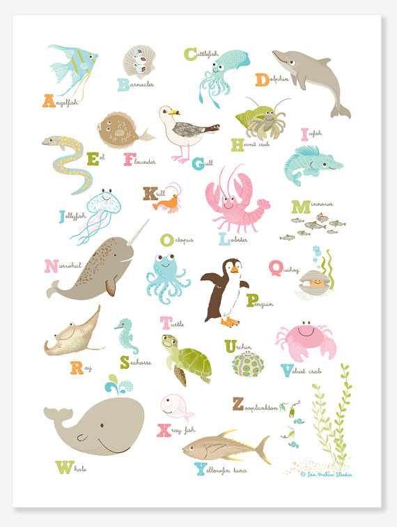 alphabet | Alphabet nursery art, Alphabet wall art, Alphabet wall art ...
